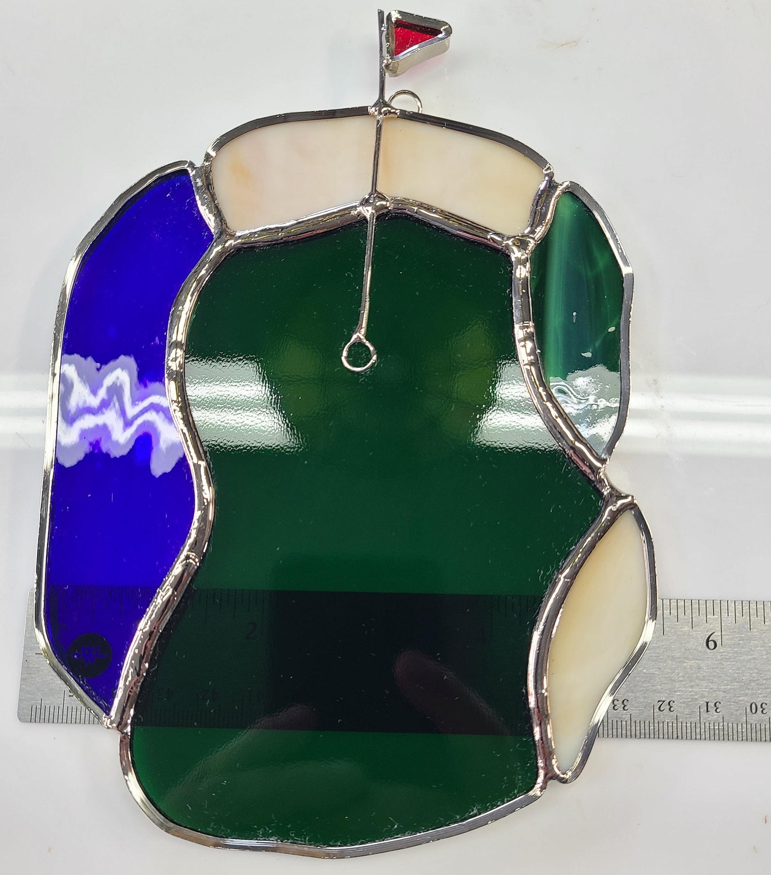 Golf Green Stained Glass Suncatcher - Etsy