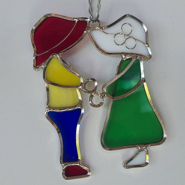 Stained Glass Friends - Etsy