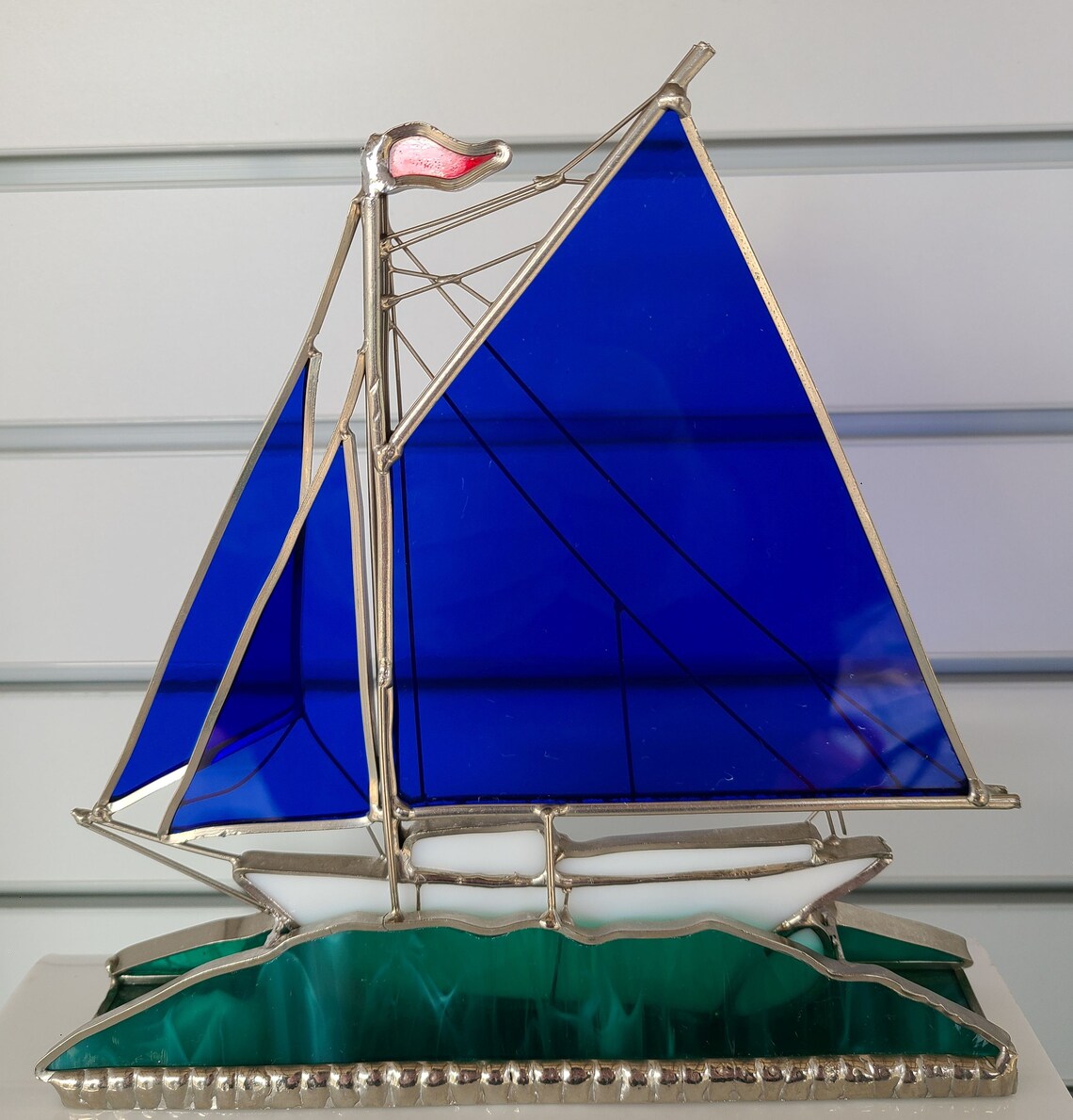 Stained Glass Friendship Sloop Sailing Ship Model - Etsy