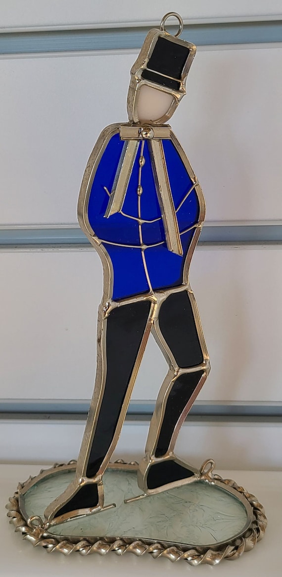 Stained Glass Ice Skating Figurine - Etsy