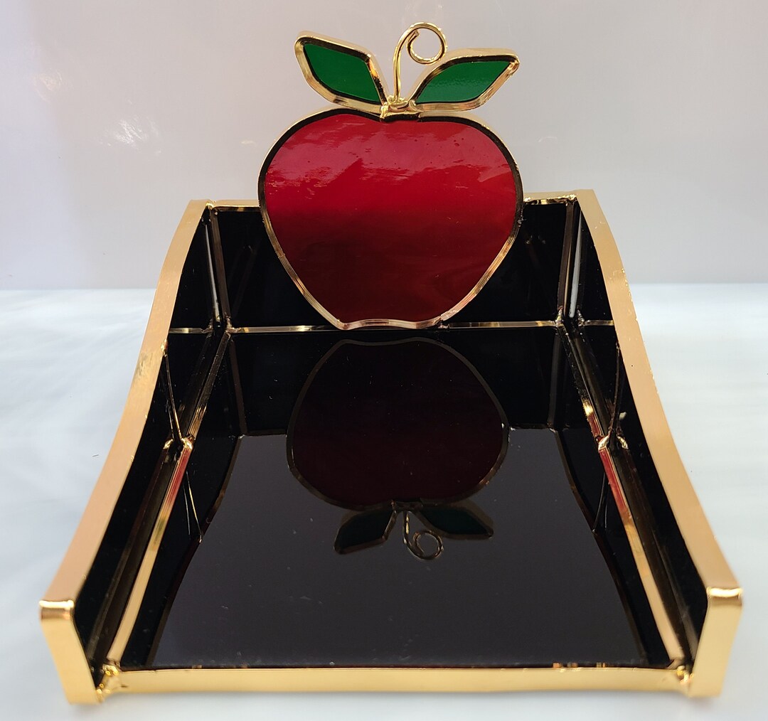 Stained Glass Apple Note Pad Memo Holder - Etsy