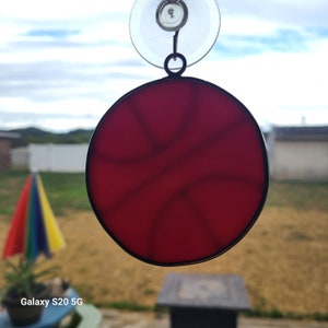 Stained Glass Basketball Suncatcher - Etsy