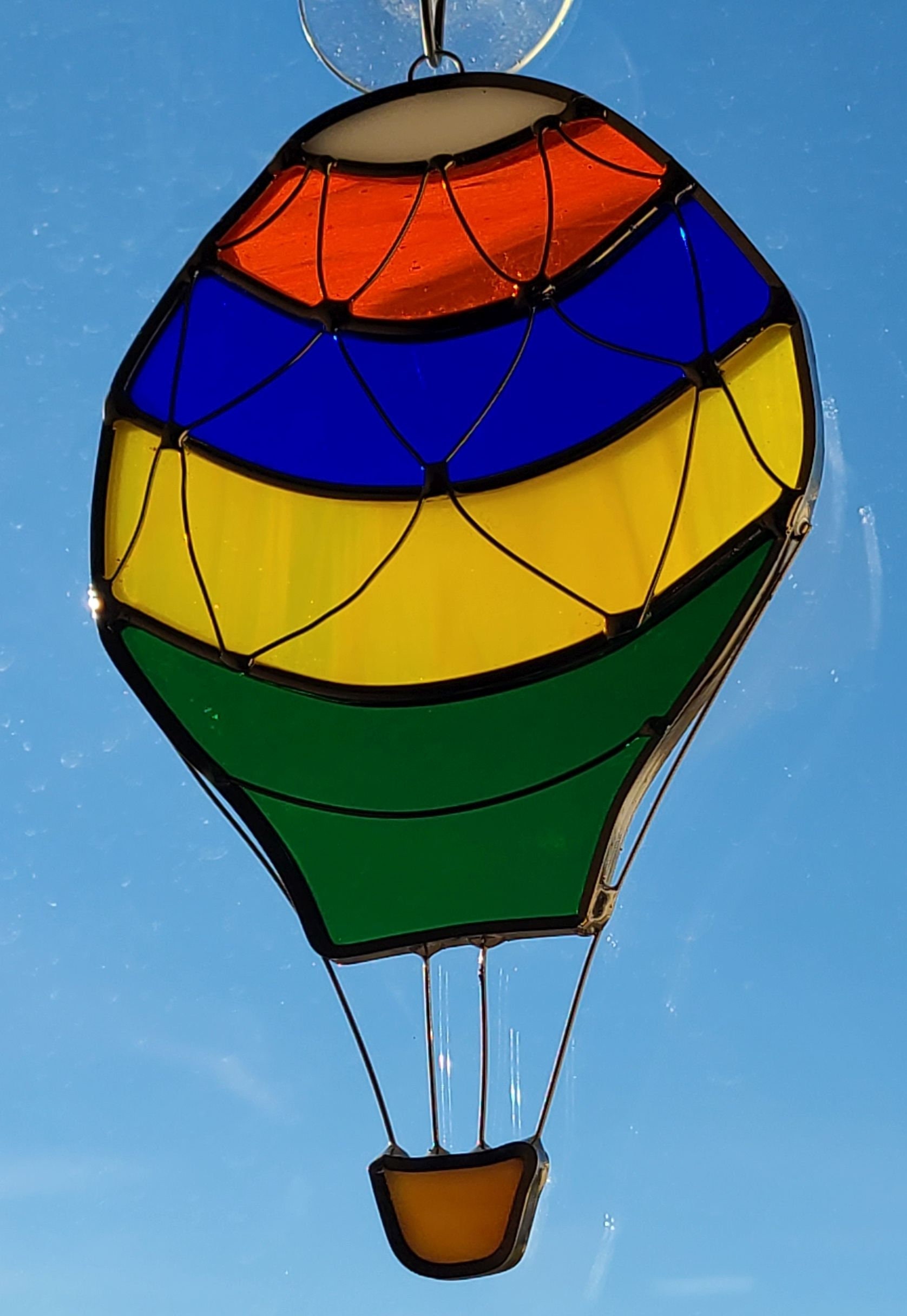 Stained Glass Large Hot Air Balloon Suncatcher - Etsy