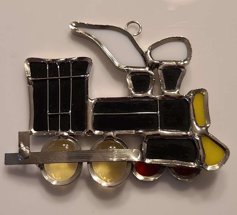 Stained Glass Train Engine Locomotive Suncatcher - Etsy