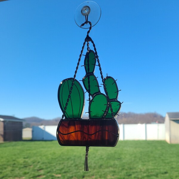 Stained Glass Hanging Basket - Etsy