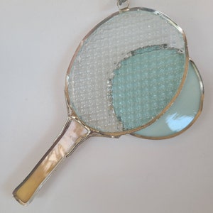 Stained Glass Tennis Racket and Tennis Ball Suncatcher - Etsy