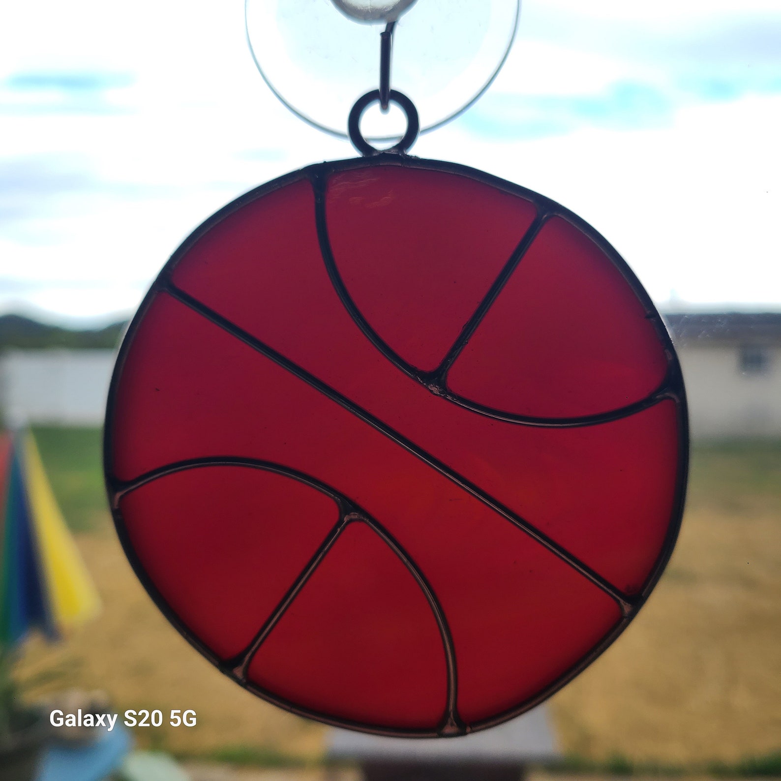 Stained Glass Basketball Suncatcher - Etsy