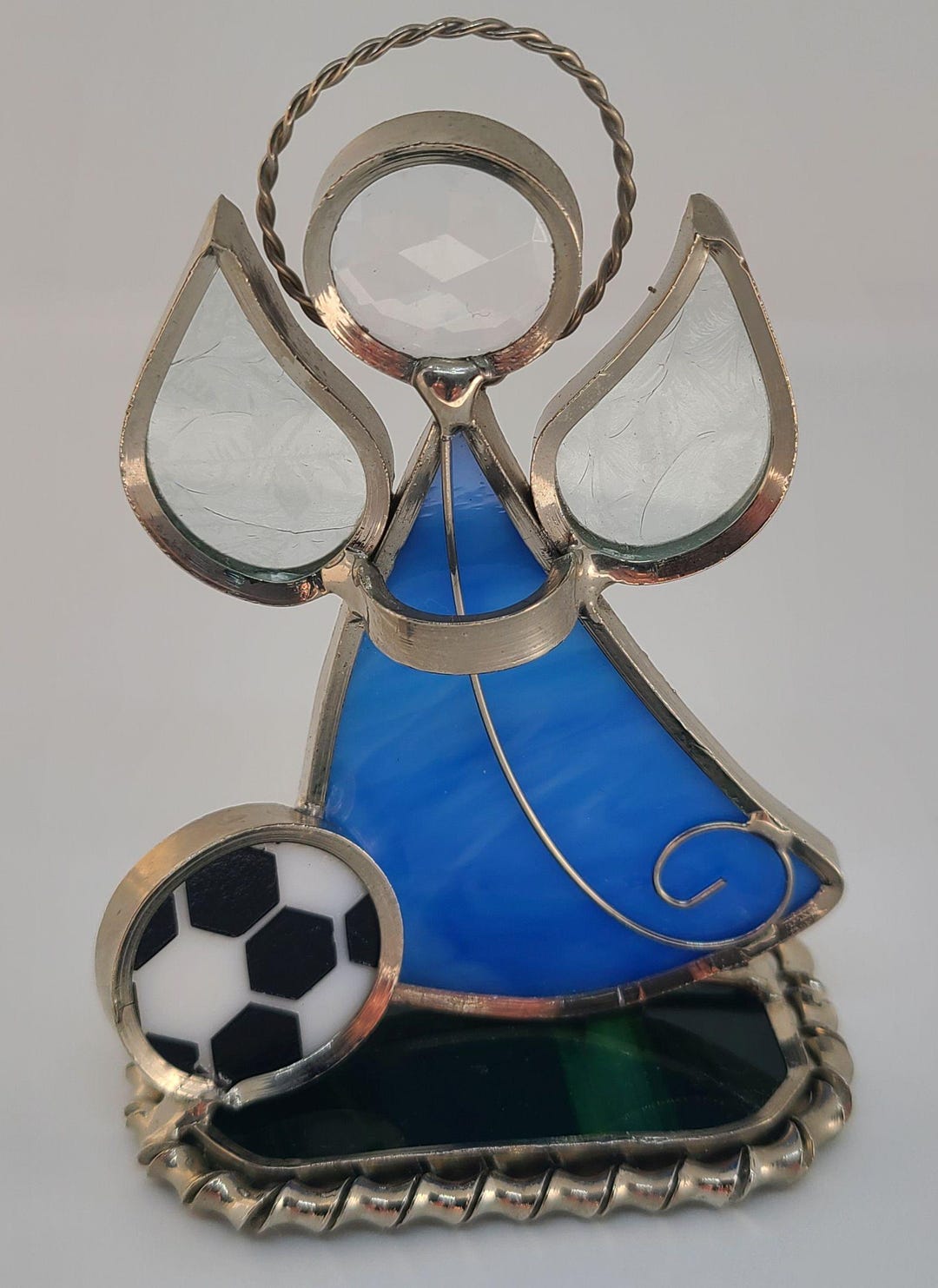 Soccer Angel and Ball Stained Glass - Etsy