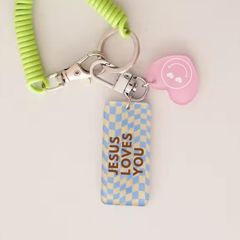 Christian Key Chain Charm - Etsy