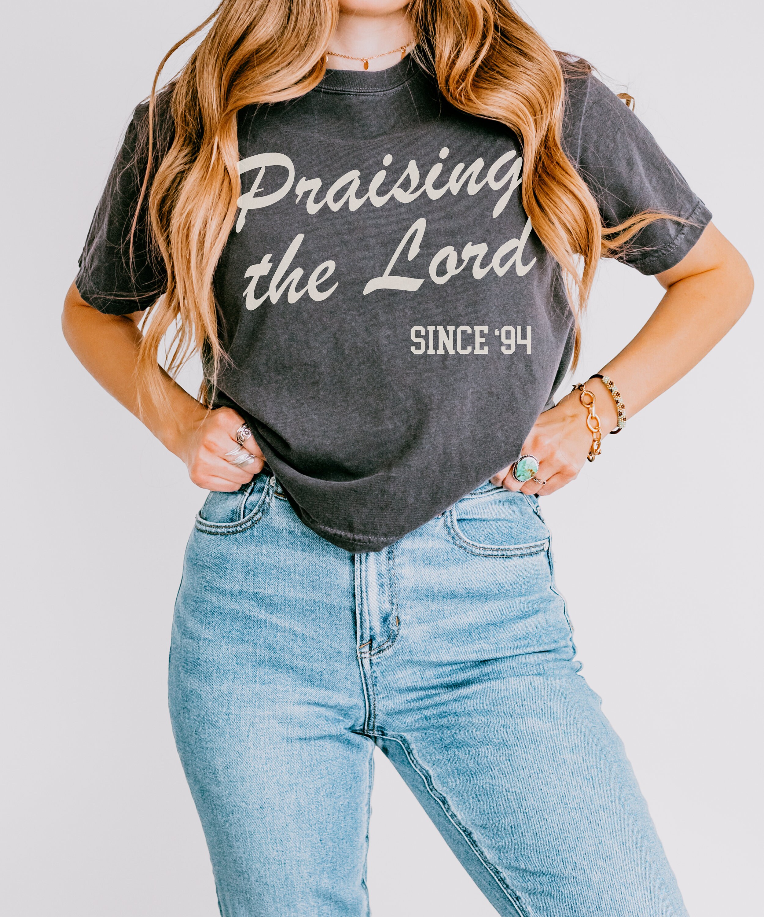 Custom Birth Year Shirt Christian Crop Top Praise the Lord Tee ...