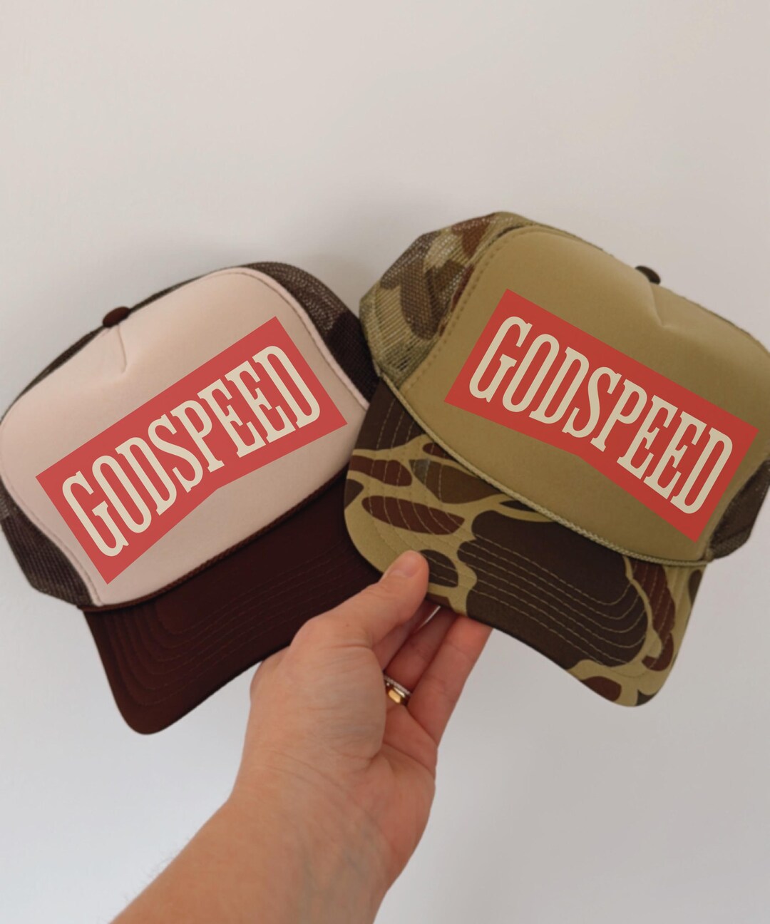 Godspeed Vintage Trucker Hat Custom Snap Back American Trucker Cap ...