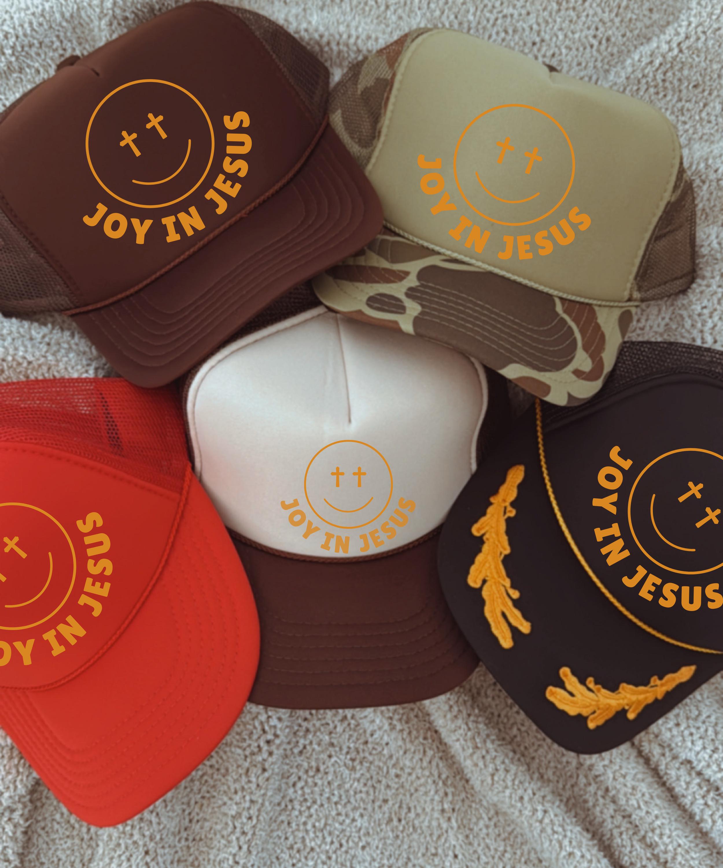 Joy in Jesus Custom Christian Snap Back Cute Foam Hat Baseball Cap Mesh ...