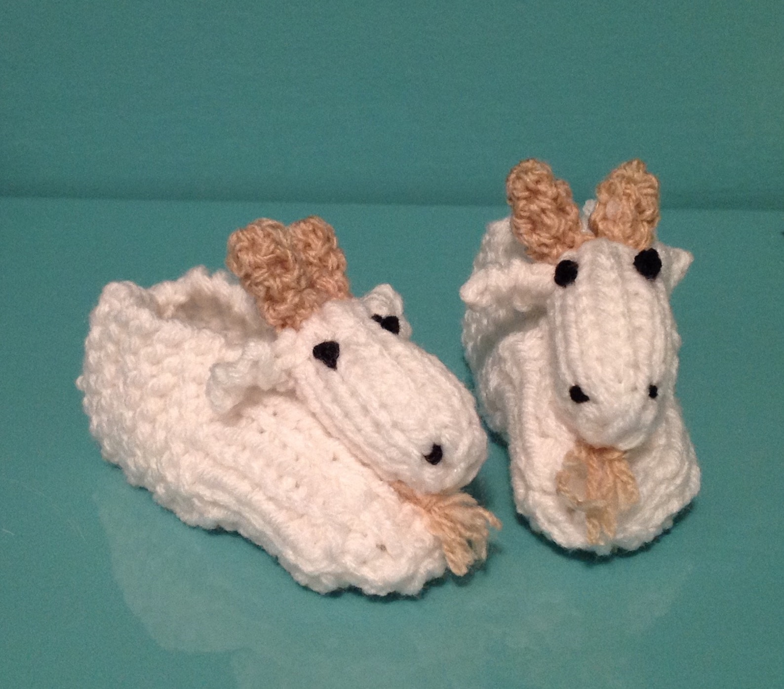 Goat Animal Slippers for Children Goat Knitted Slippers Made to Order ...