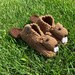 Beaver Slippers Beaver Animal Slippers - Children's Knitted Slippers ...