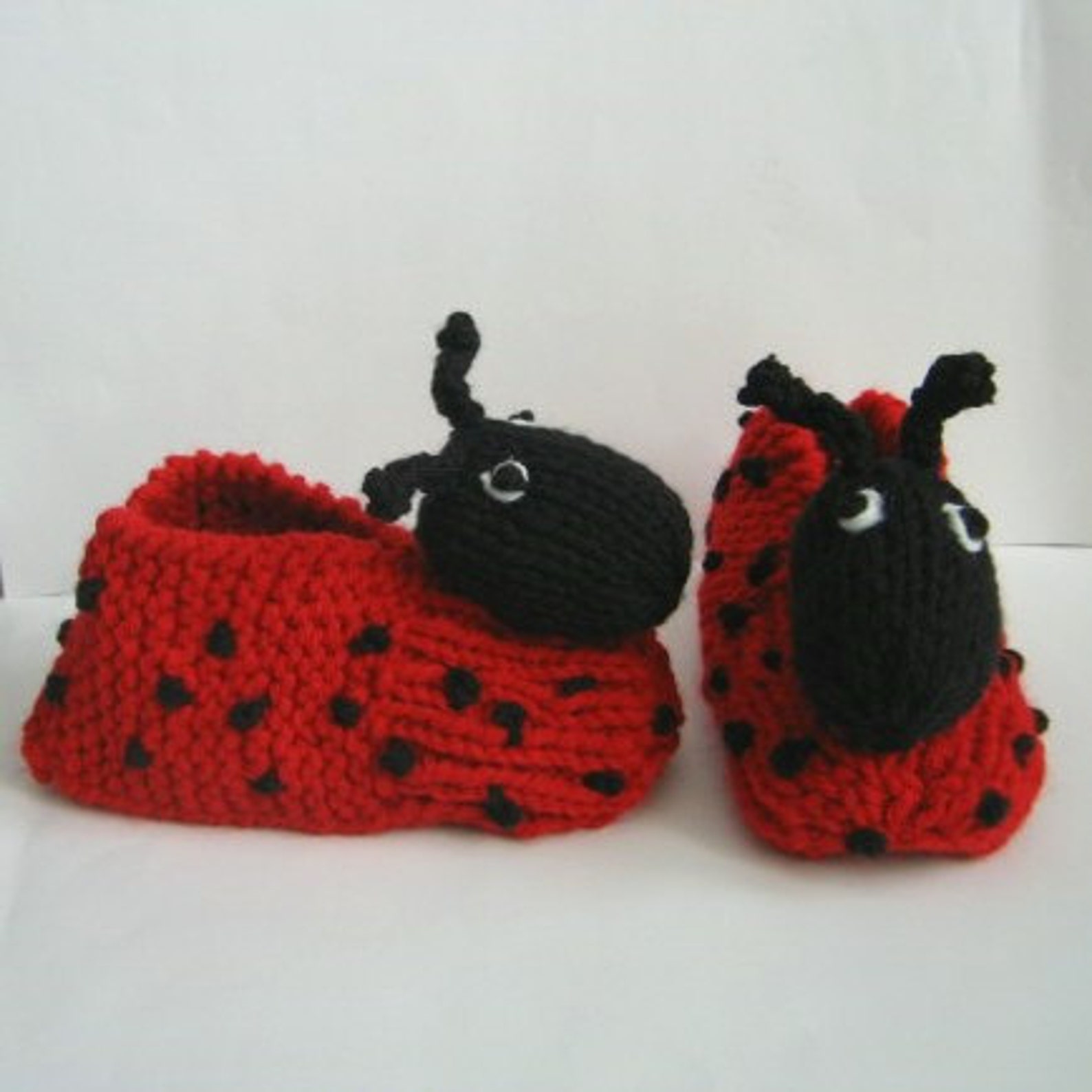 Ladybug Slippers Animal Slippers Knitted Kids Slippers Insects | Etsy