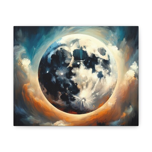 Moon Art - Etsy