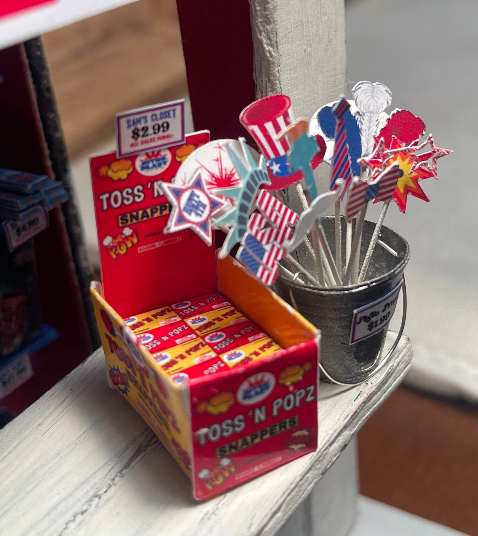 Dollhouse Miniature Fireworks Boxes Cut and Fold Printie for 4th of ...