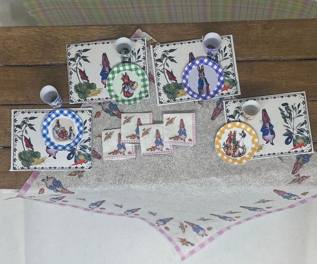 Dollhouse Miniature Digital Download Easter Peter Rabbit Bunny Beatrix ...