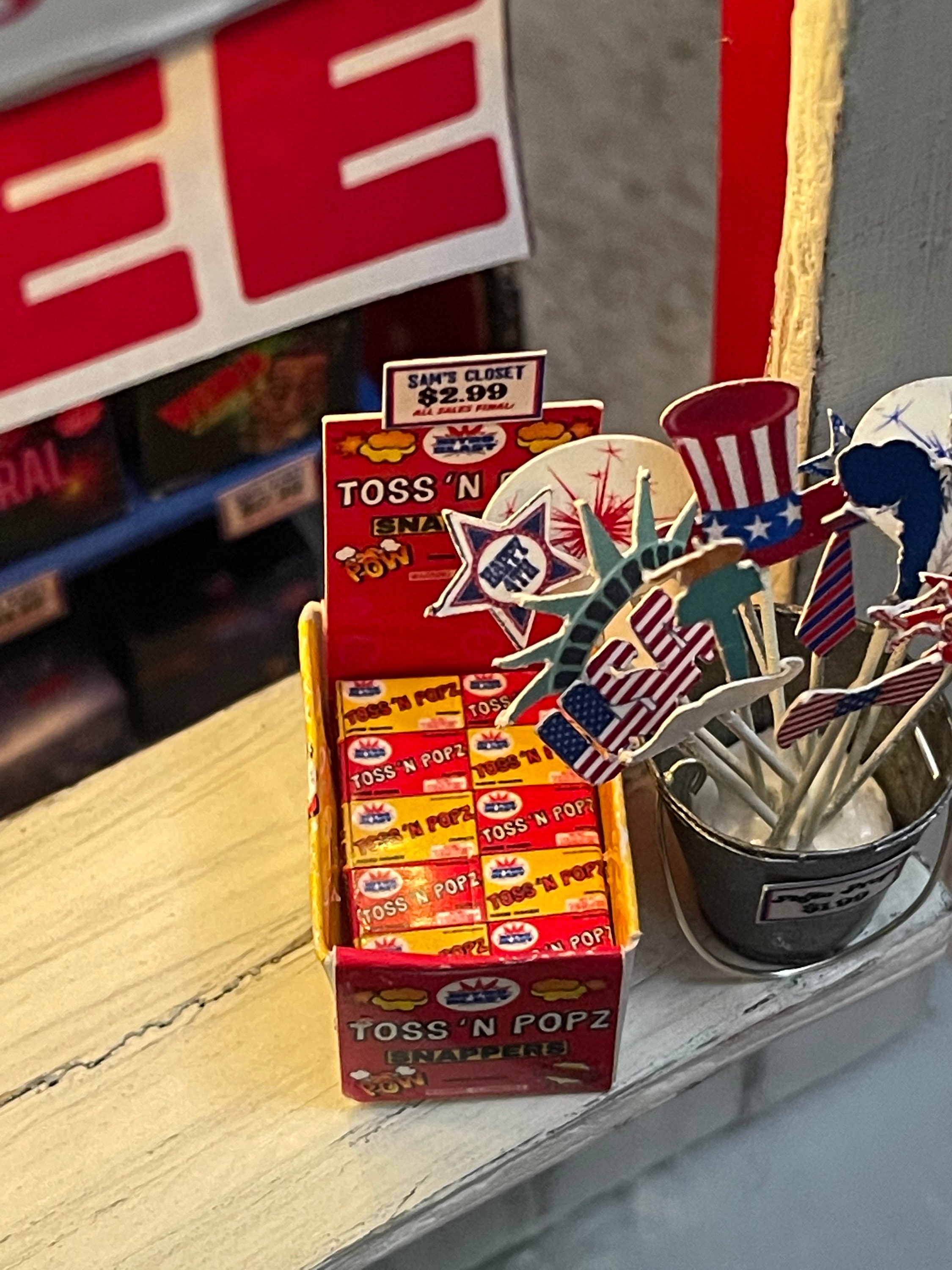 Dollhouse Miniature Digital Download Printable Fireworks Box Black ...