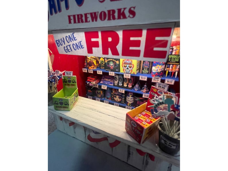 Dollhouse Miniature Digital Download Printable Fireworks Box Black ...