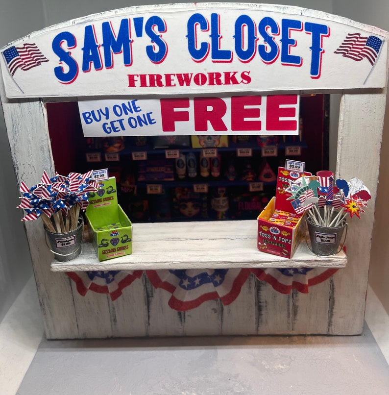 Dollhouse Miniature Digital Download Printable Fireworks Box Black ...