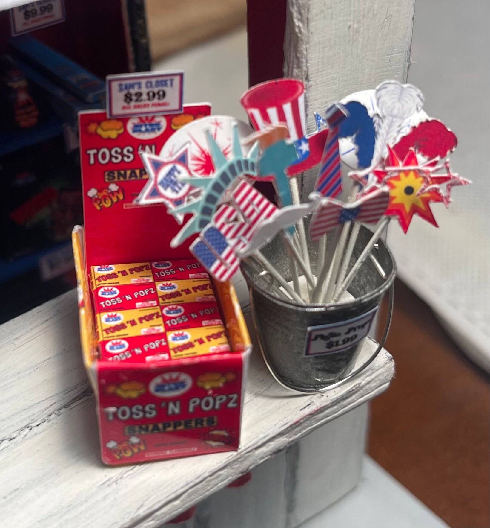 Dollhouse Miniature Fireworks Boxes Cut and Fold Printie for 4th of ...