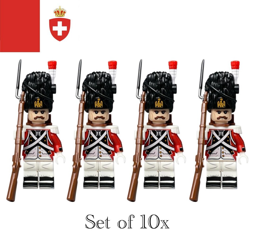 Napoleonic Wars Swiss Imperial Guard Custom Figures: Set of 10x ...