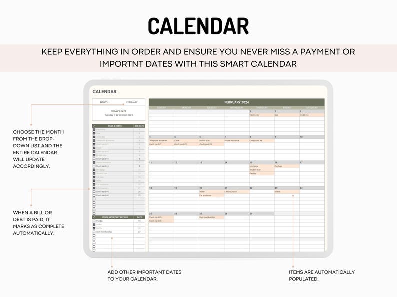 Annual Budget Spreadsheet: Google Sheets Financial Planner (digital ...