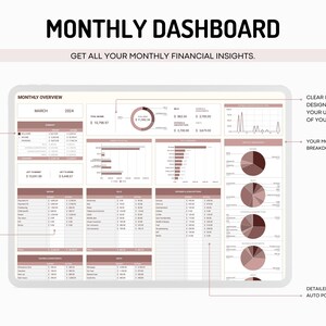 Monthly Budget Spreadsheet | Google Sheets Template Monthly Budget ...