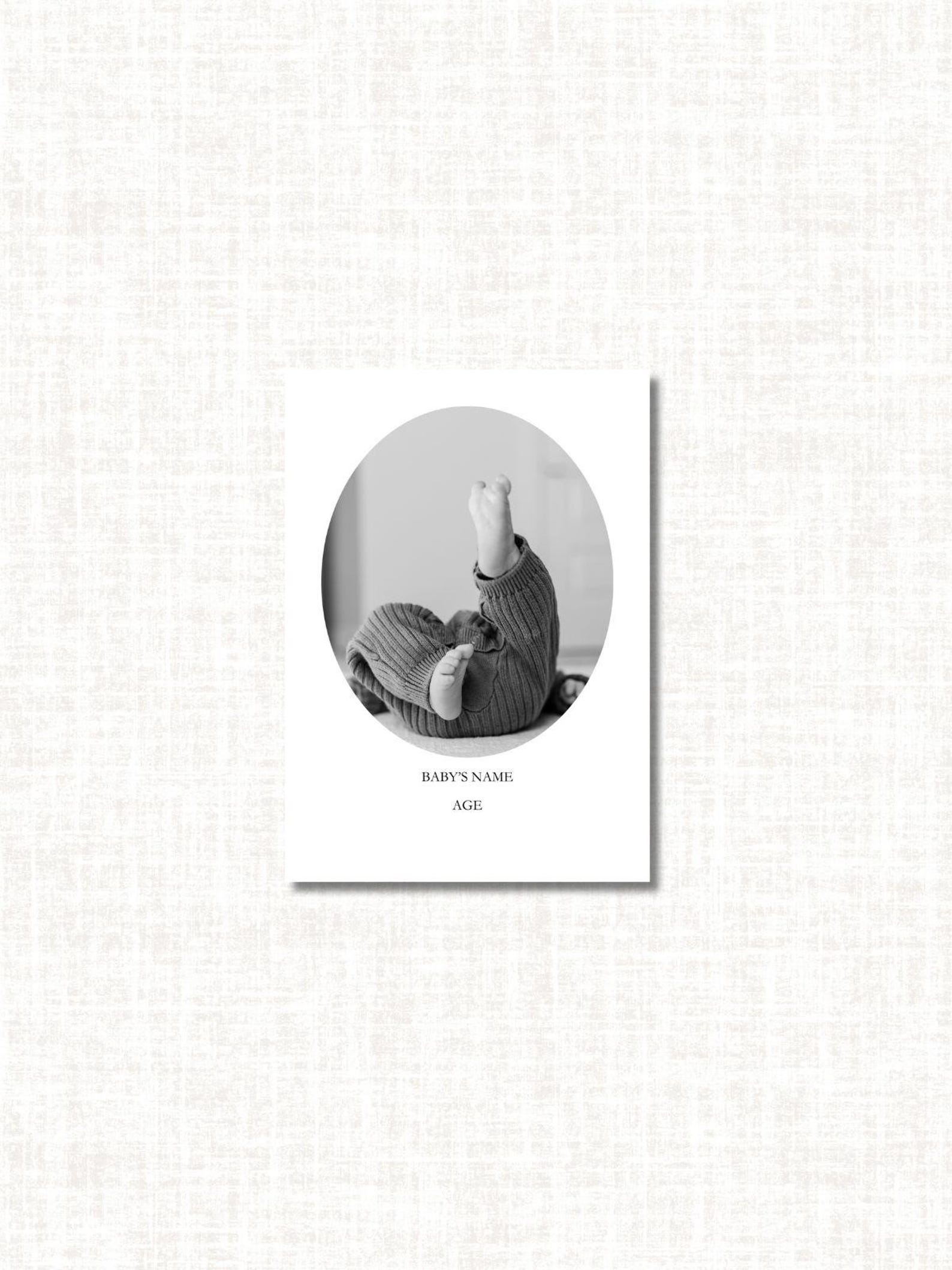 Editable Baby Milestone Cards | Digital Download | Printable Monthly ...