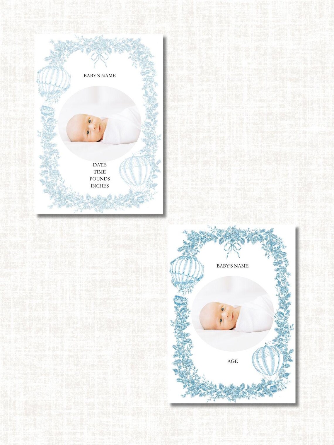 Editable Baby Milestone Cards | Digital Download | Printable Monthly ...