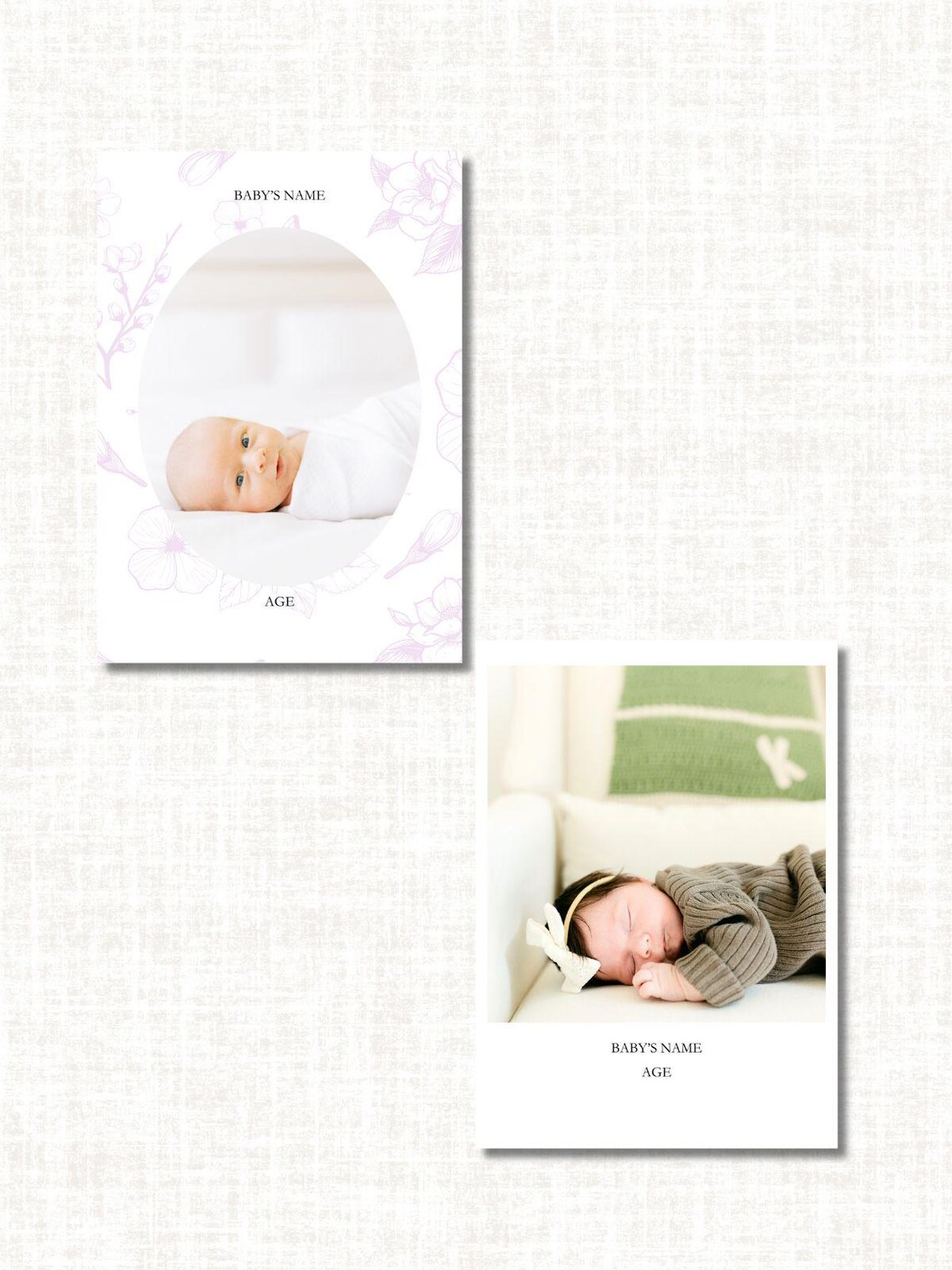 Editable Baby Milestone Cards | Digital Download | Printable Monthly ...