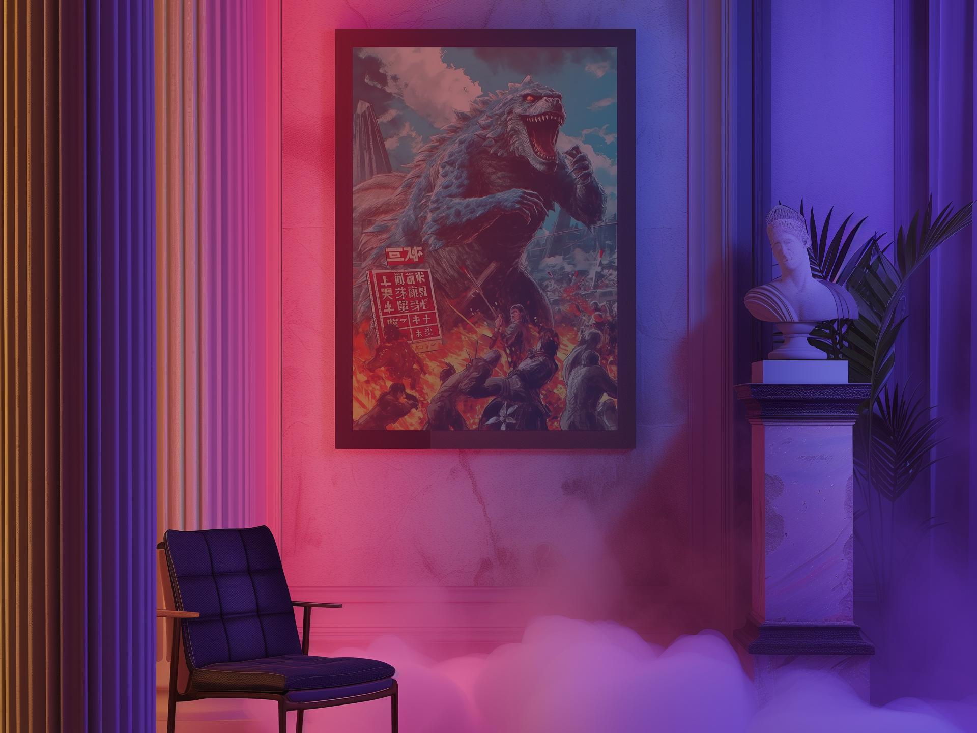 Godzilla Vs Humans Kaiju Battle Artwork Shin Godzilla Portrait Trending ...