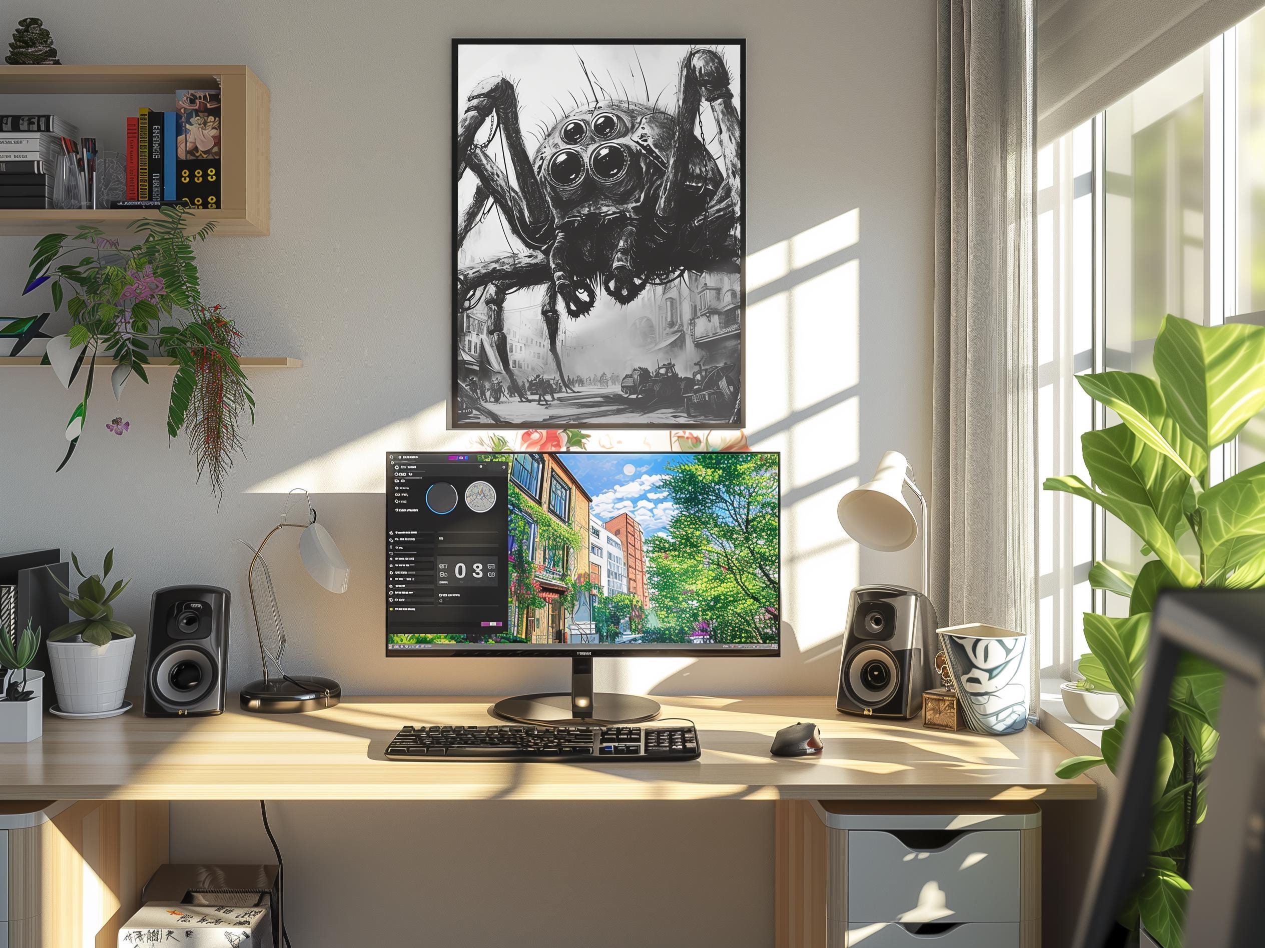 Monochrome Steampunk Spider Concept Art Altermodern RPG Rulebook ...