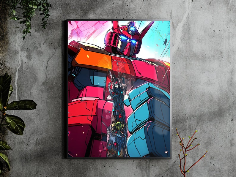 Giant Robot Poster Art Cybertron Transformers Gen 1 Process Art X4 X2 ...
