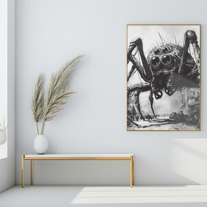 Monochrome Steampunk Spider Concept Art Altermodern RPG Rulebook ...