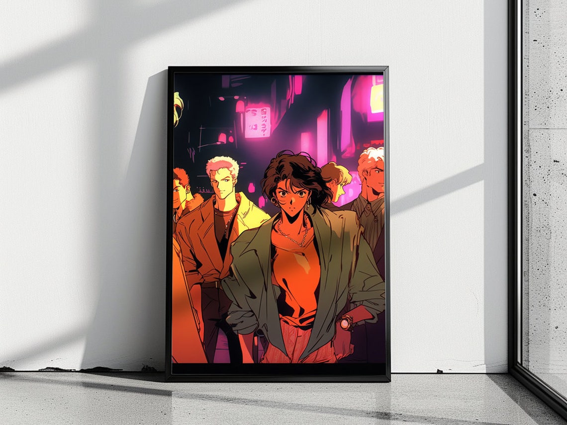 80s Anime Inspired Poster Cgsociety Serial Art OVA Style Group Unity X4 ...