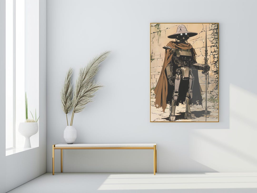 Medieval Warrior Sword Art Poster Fantasy Armor Illustration Conceptual ...