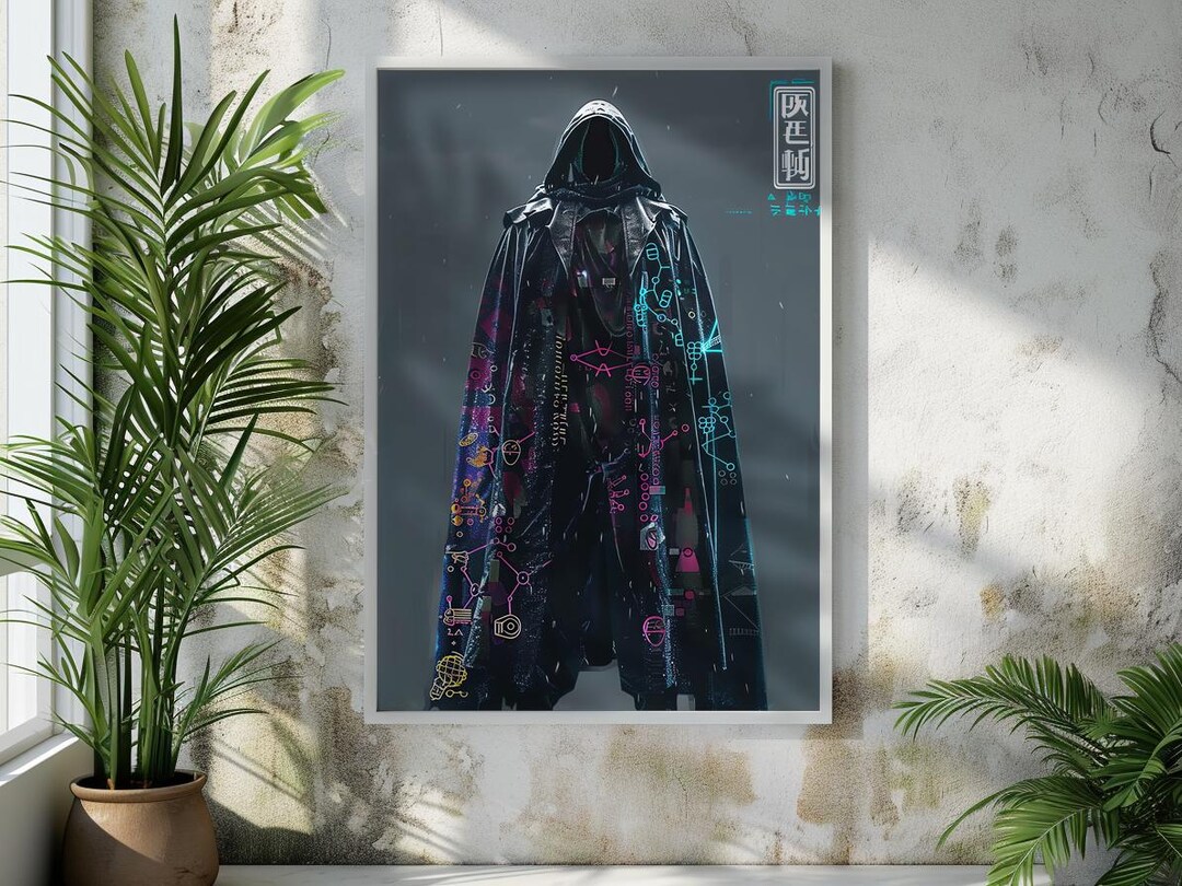 Cyberpunk Raincoat Man Cgsociety Art Space Robes Sci-fi Cloak & Hood ...
