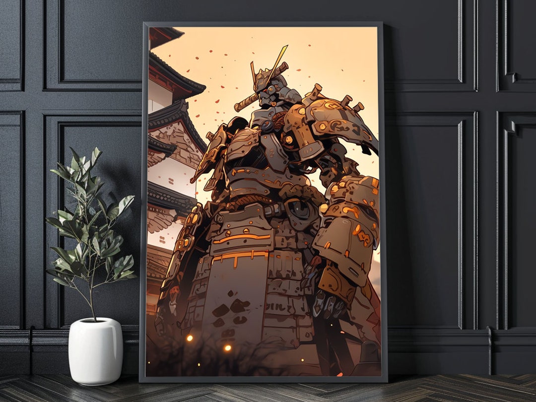 Cyberpunk Giant Mech Poster Apex Legends-inspired Armor Intricate ...
