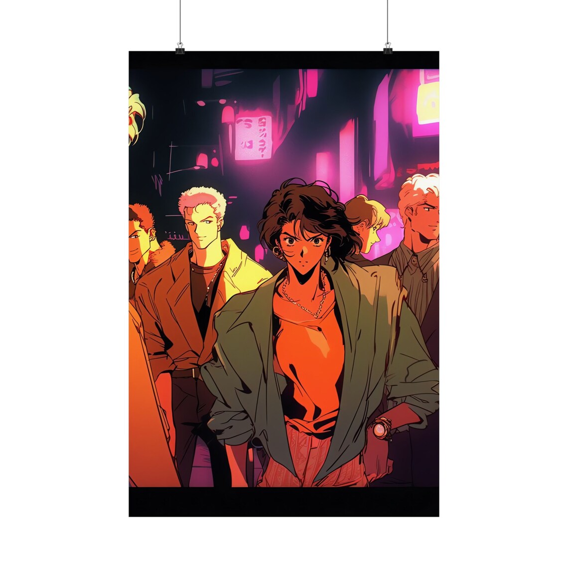 80s Anime Inspired Poster Cgsociety Serial Art OVA Style Group Unity X4 ...
