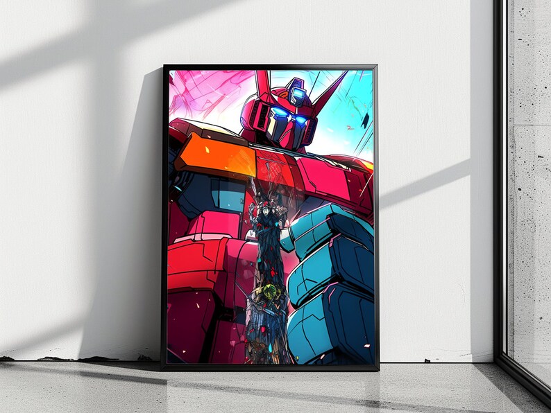 Giant Robot Poster Art Cybertron Transformers Gen 1 Process Art X4 X2 ...