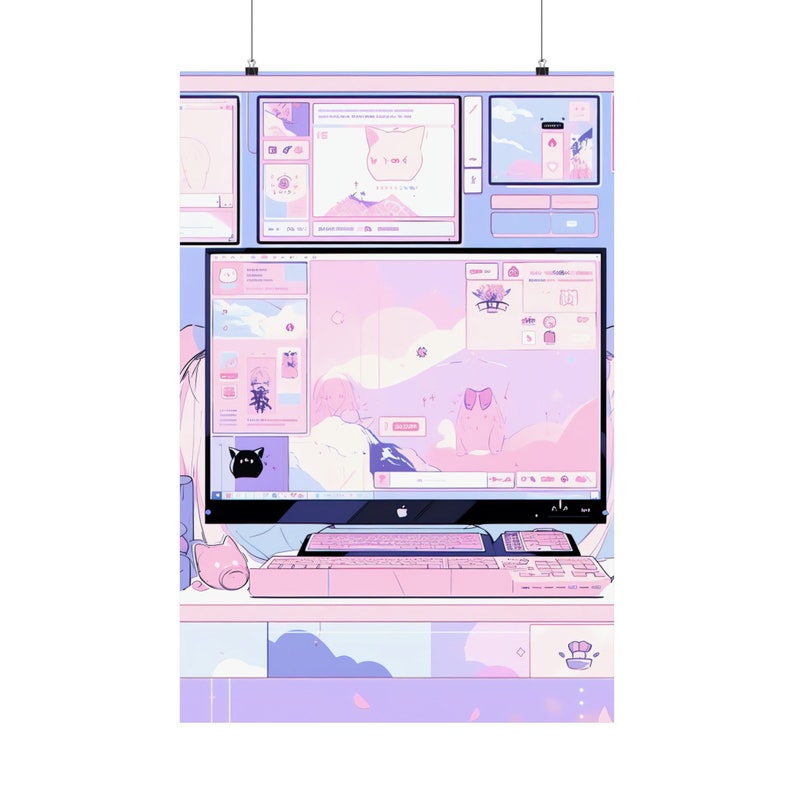 Computer Graphics Poster Tumblr Inspired Art Kawaii Aesthetic Soft ...