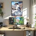 Baseball Player at Bat Field Poster Trending Anime Art Visual Key ...