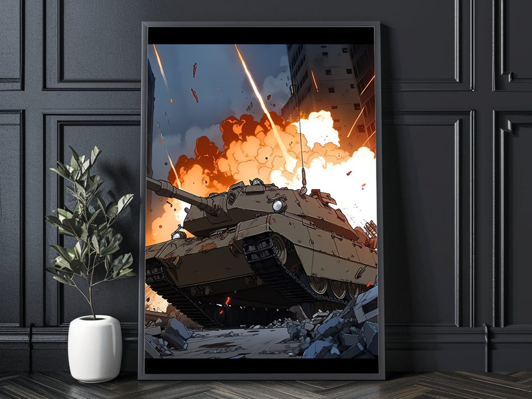 Tank Amidst Rubble Jormungand Anime Art Manga-inspired Comic Panel ...