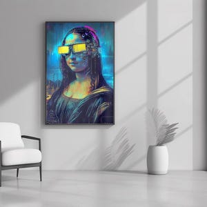 Cyberpunk Woman Digital Art Poster Print High Quality Computer Art ...