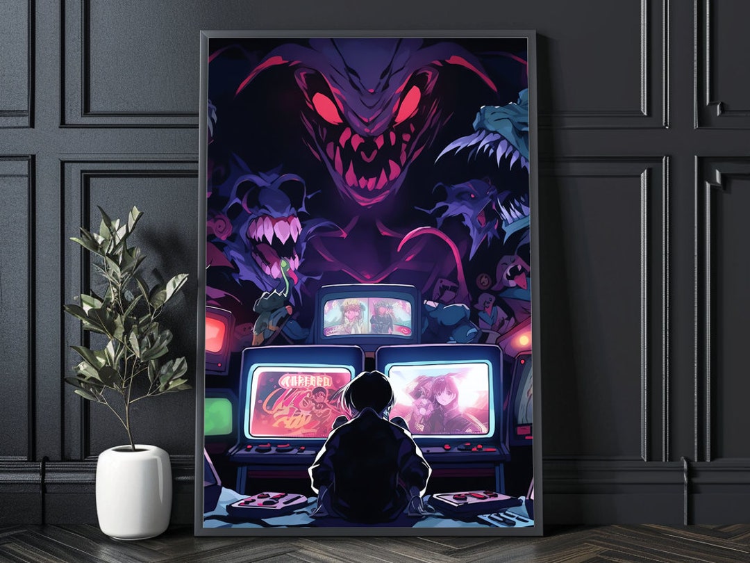Anime Key Visual Poster VA-11 Hall-a Neogeo Art Chiaroscuro Concept Art ...
