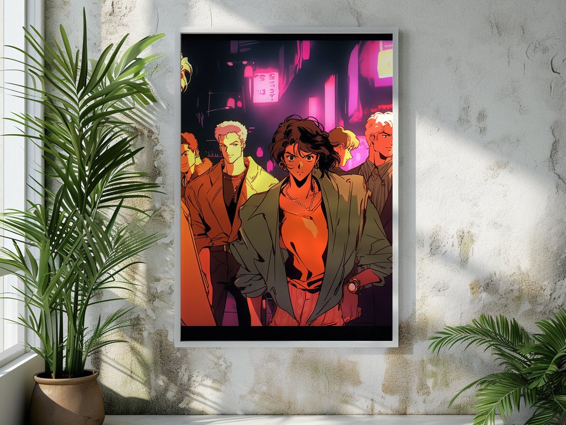 80s Anime Inspired Poster Cgsociety Serial Art OVA Style Group Unity X4 ...
