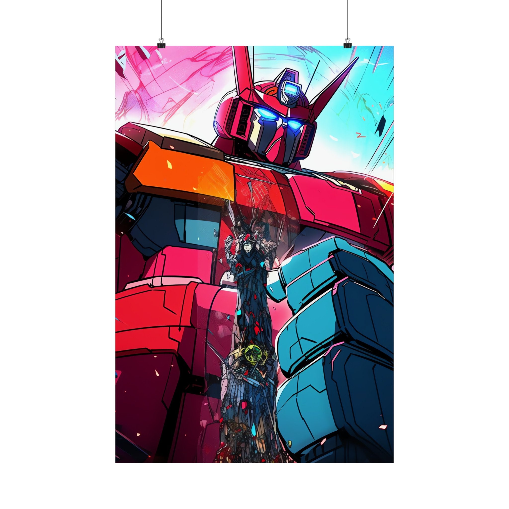 Giant Robot Poster Art Cybertron Transformers Gen 1 Process Art X4 X2 ...