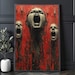Screaming Faces Artwork Oil Painting Neo-expressionism Dystopian Art ...